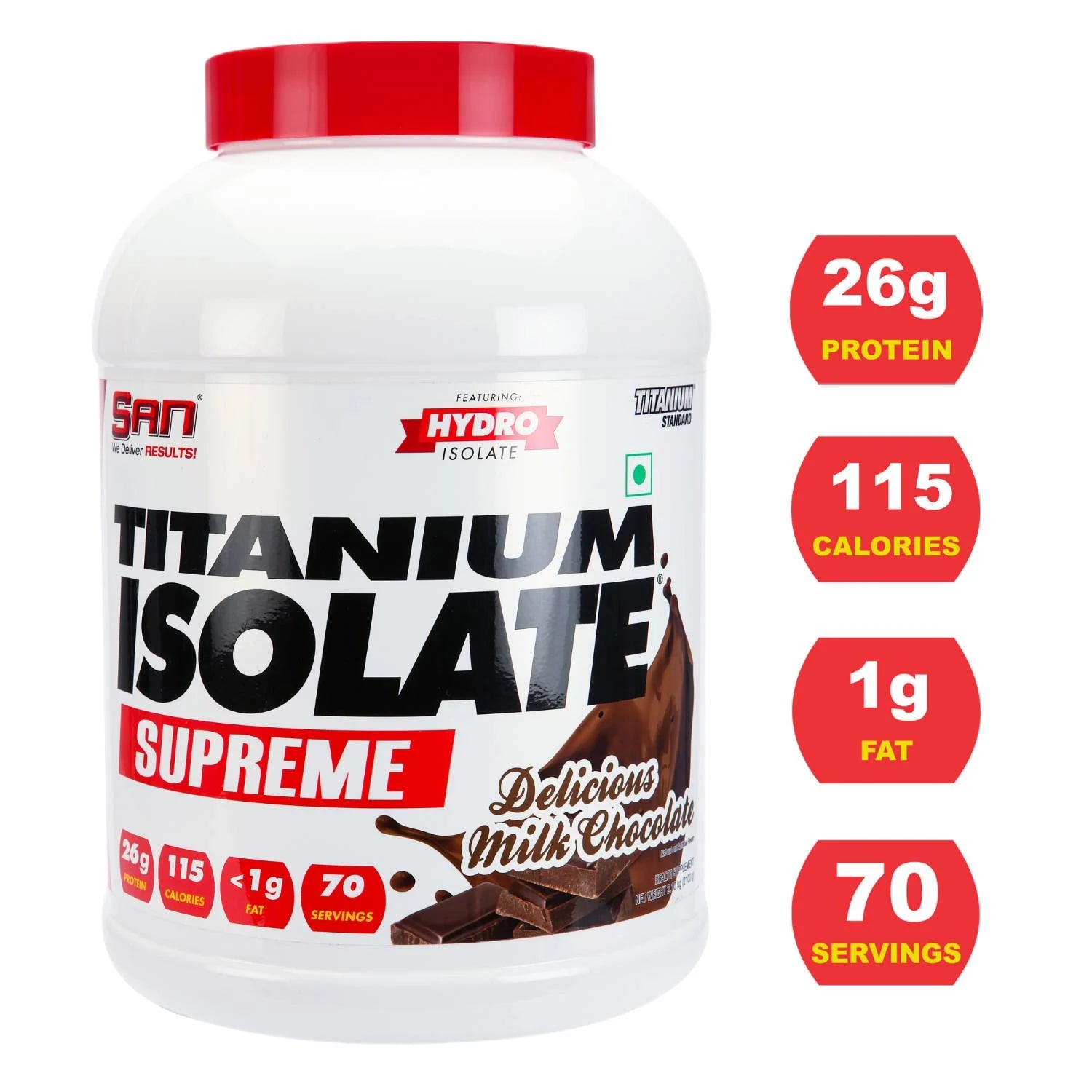 SAN Titanium Isolate Supreme | 27g Pure Whey Protein ...